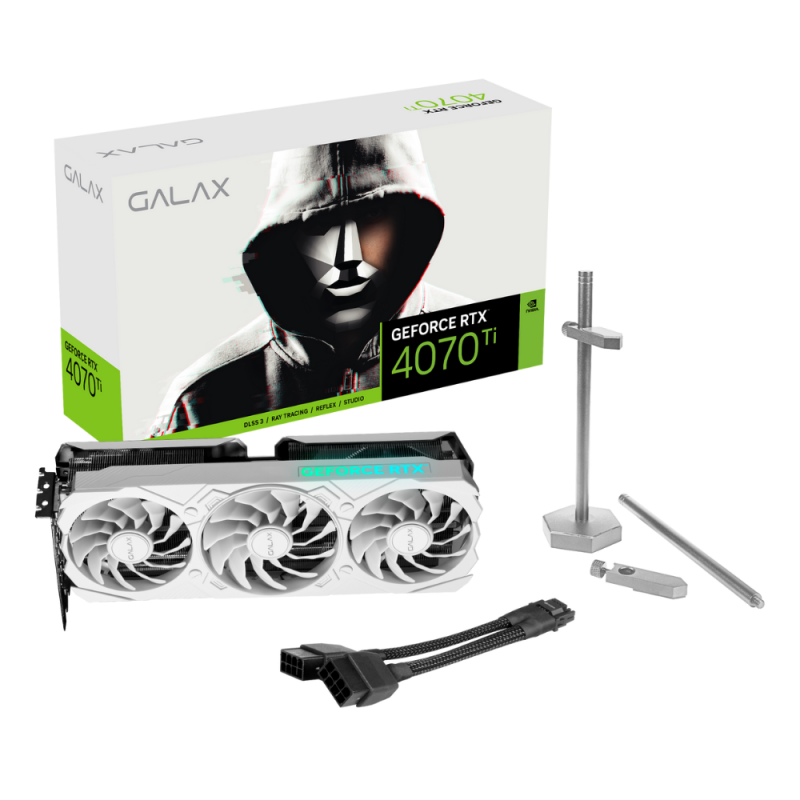 Tarjeta de Video GALAX GeForce RTX 4070 Ti EX Gamer Blanca - RS Tech