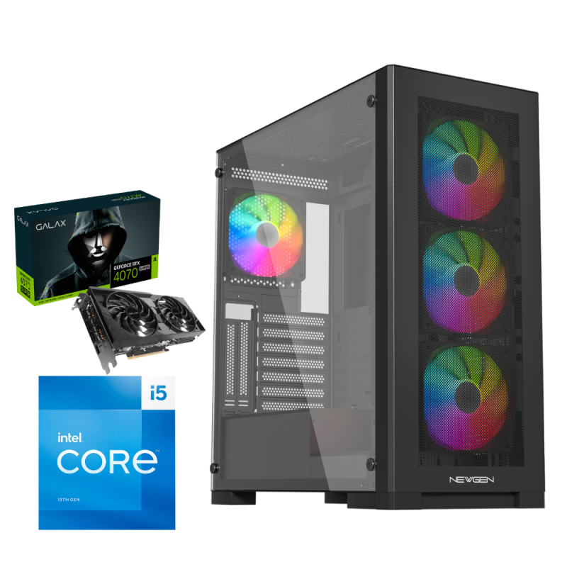 PC GAMER RTX 4070 SUPER, Intel I5 13400F, 32GB RAM DDR5 , 1TB M.2 - RS Tech