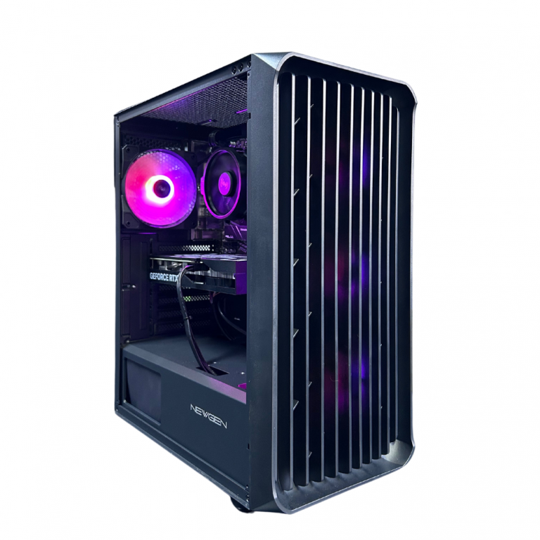 Gabinete NEWGEN Mercury 01 ATX Black (4 FANS ARGB) - RS Tech