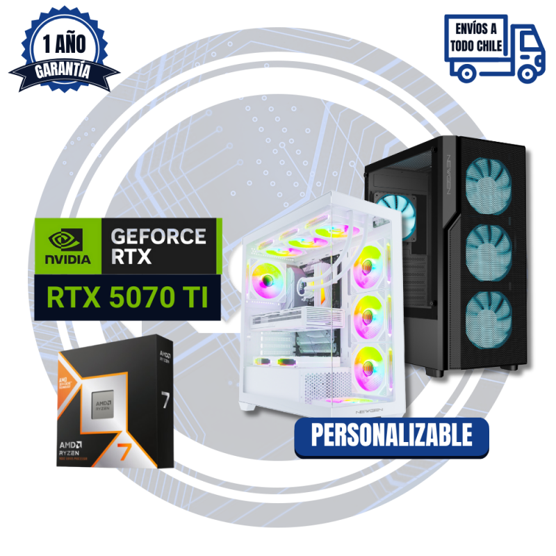 PC GAMER RTX 5070 TI , AMD Ryzen 7 9800X 3D, 16GB RAM DDR5 ,1TB M.2 ...